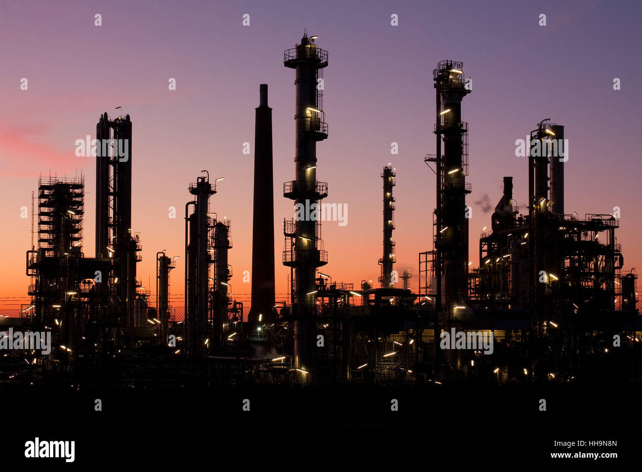 Raffinerie in Hemmingstedt bei Heide in Schleswig-Holstein bei ...