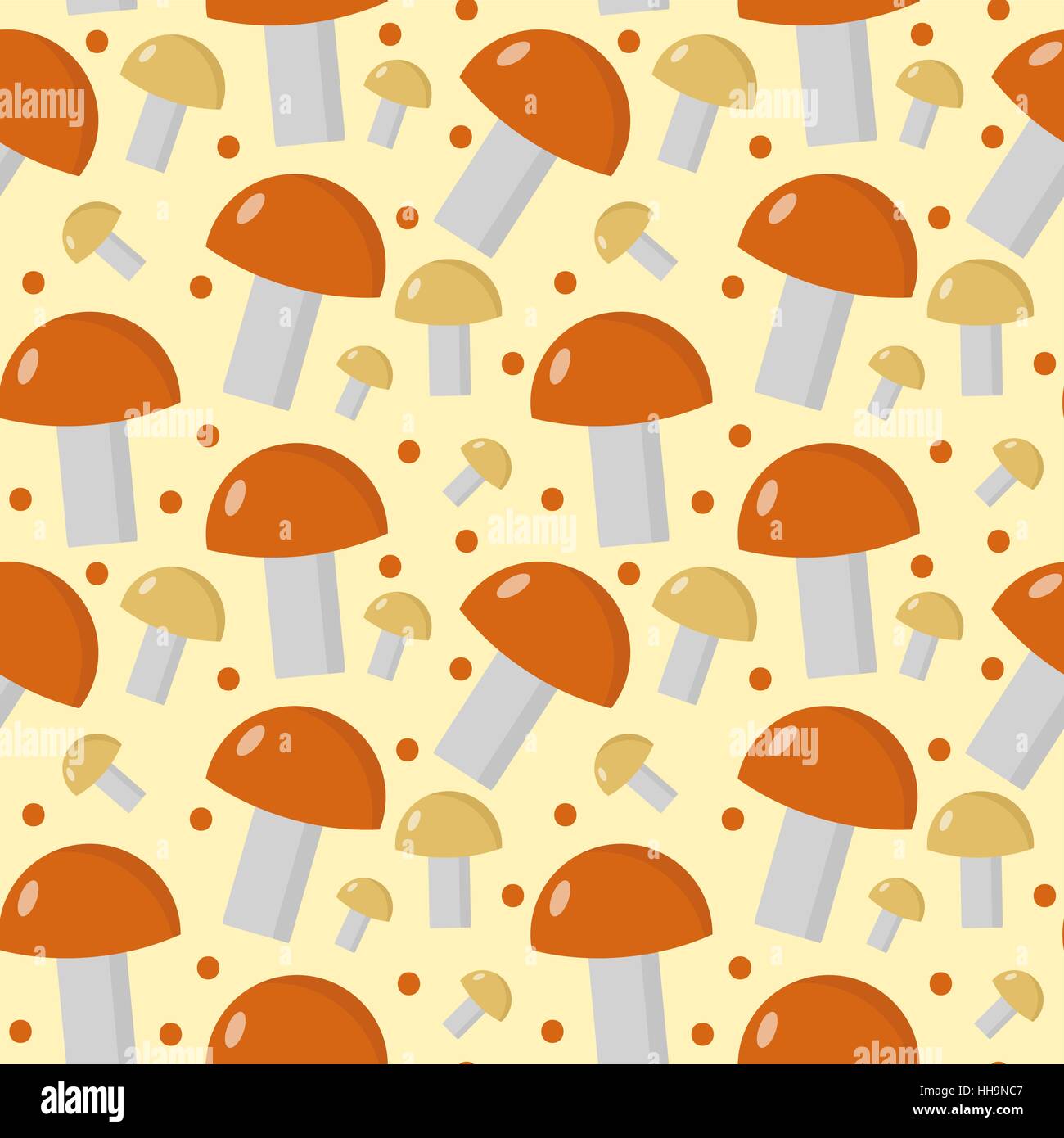 Mushrooms seamless pattern. Boletus edulis endless background, texture ... Mushrooms seamless pattern. Boletus edulis endless background, texture ...