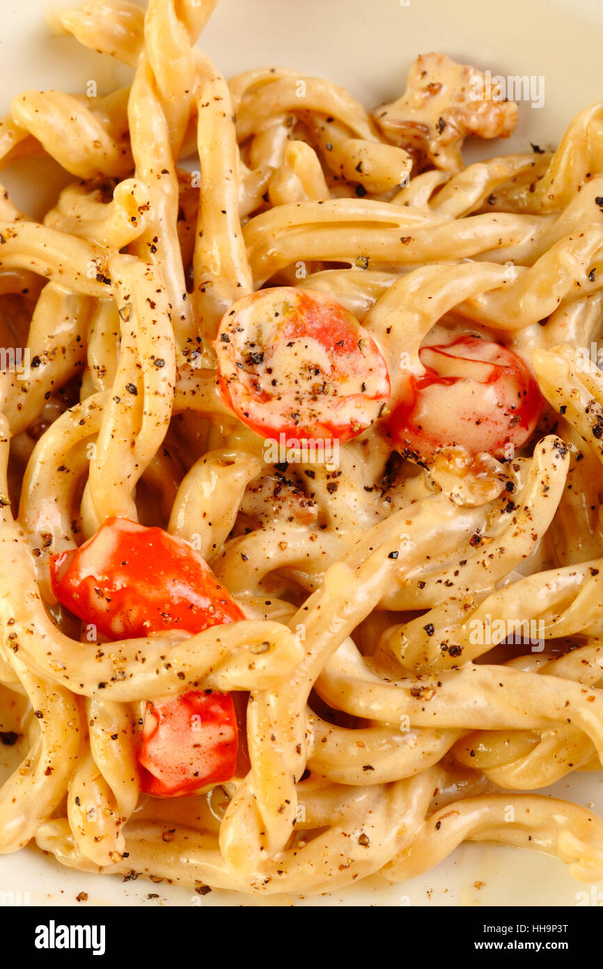 cream, pasta, handmade, fresh, restaurant, food, aliment, pepper ...