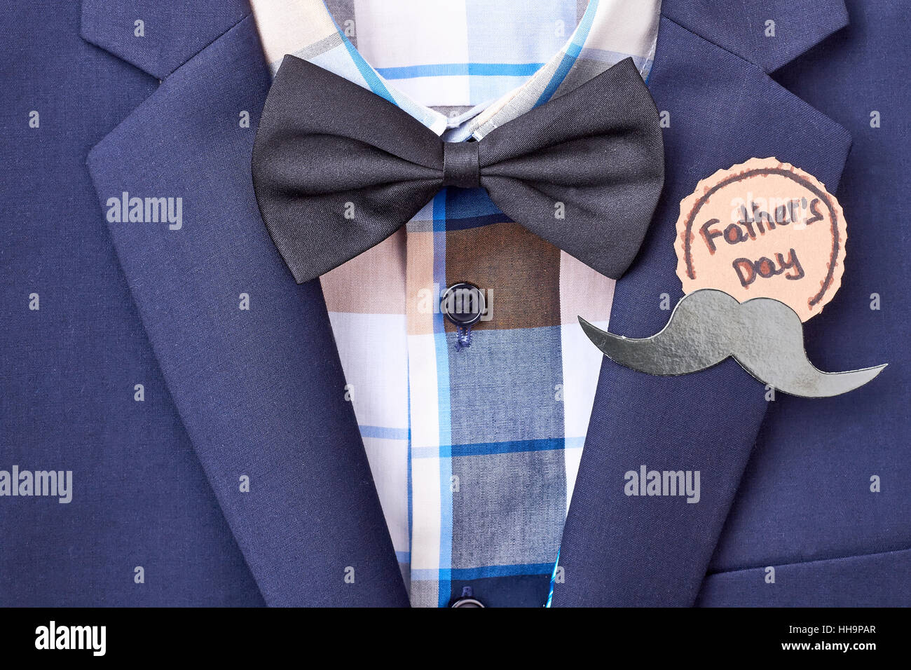 Father's Day badge with mustache Stock Photo - Alamy