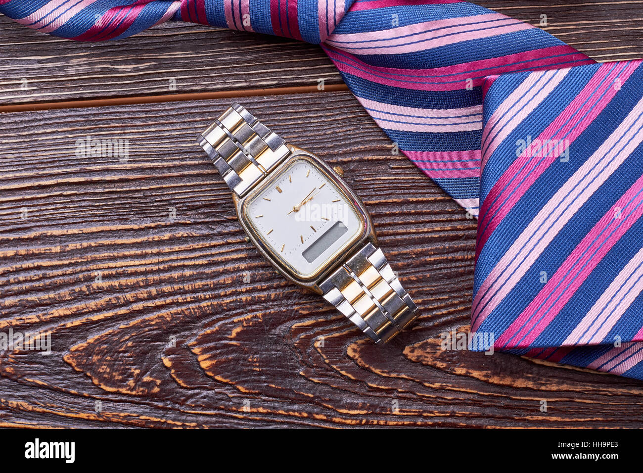 Tie and wrist watch hi-res stock photography and images - Alamy