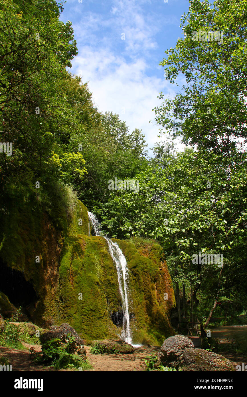 rock, waterfall, sight, view, outlook, perspective, vista, panorama ...