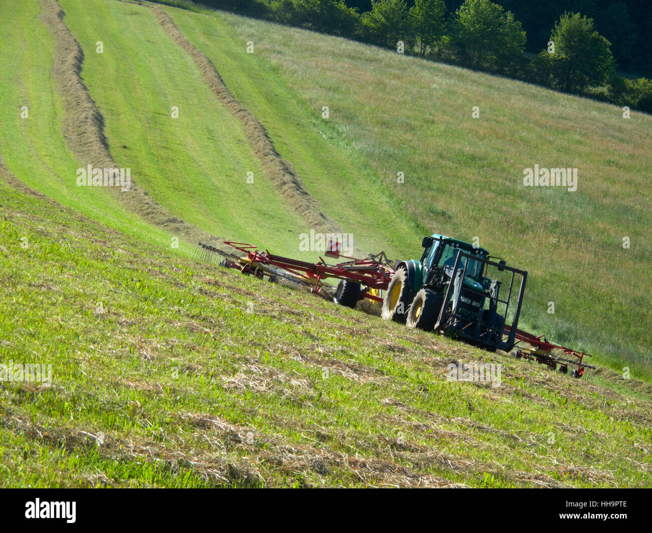 dry, dried up, barren, tractor, hay, silage, rake, straw, agricultural ...