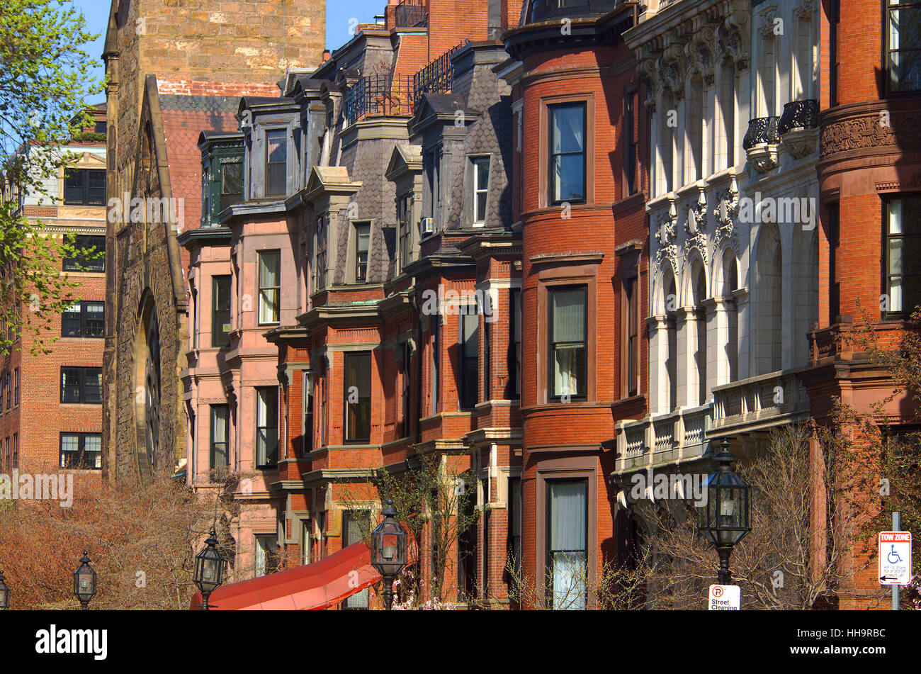 city, town, brick, style of construction, architecture, architectural ...