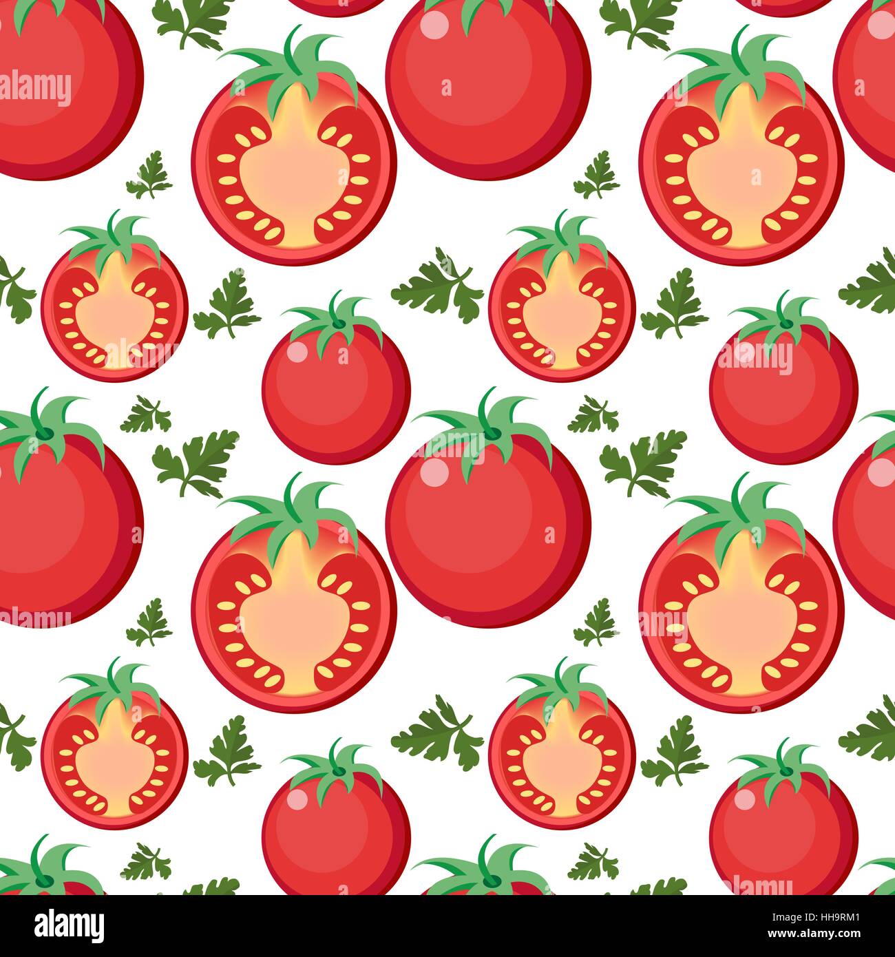 Tomato seamless pattern. Tomatoes endless background, texture ...