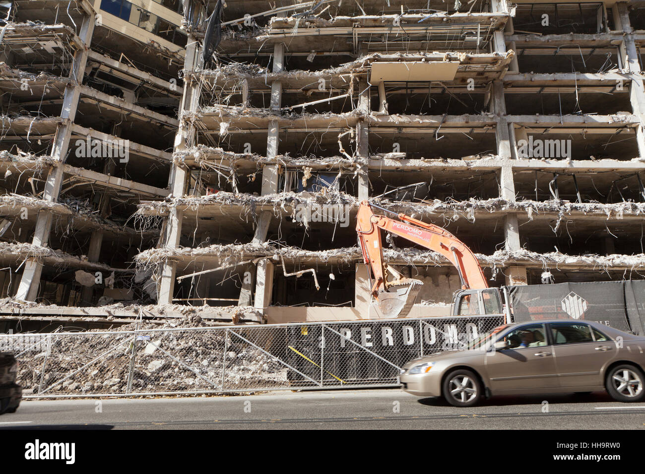 Urban office building demolition site - Washington, DC USA Stock Photo ...