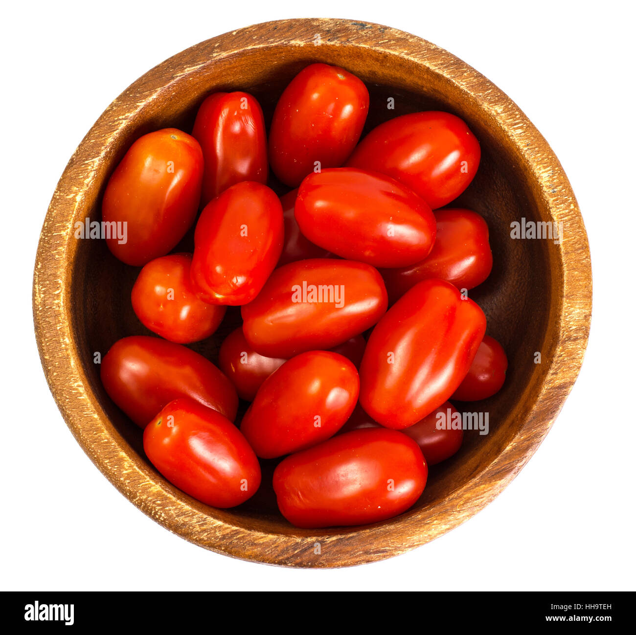 Small red oblong tomatoes Stock Photo - Alamy