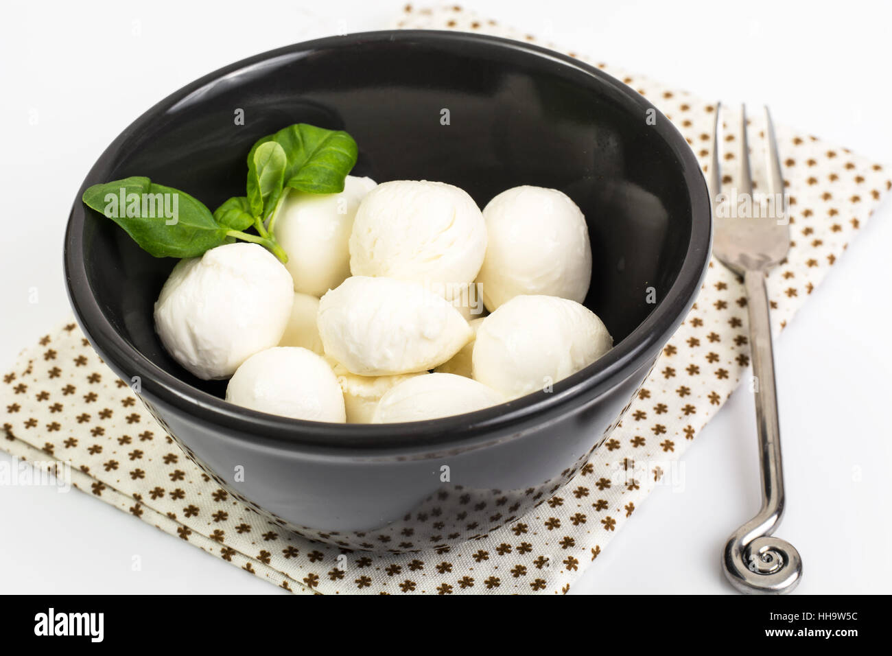 Mini mozzarella balls Stock Photo - Alamy