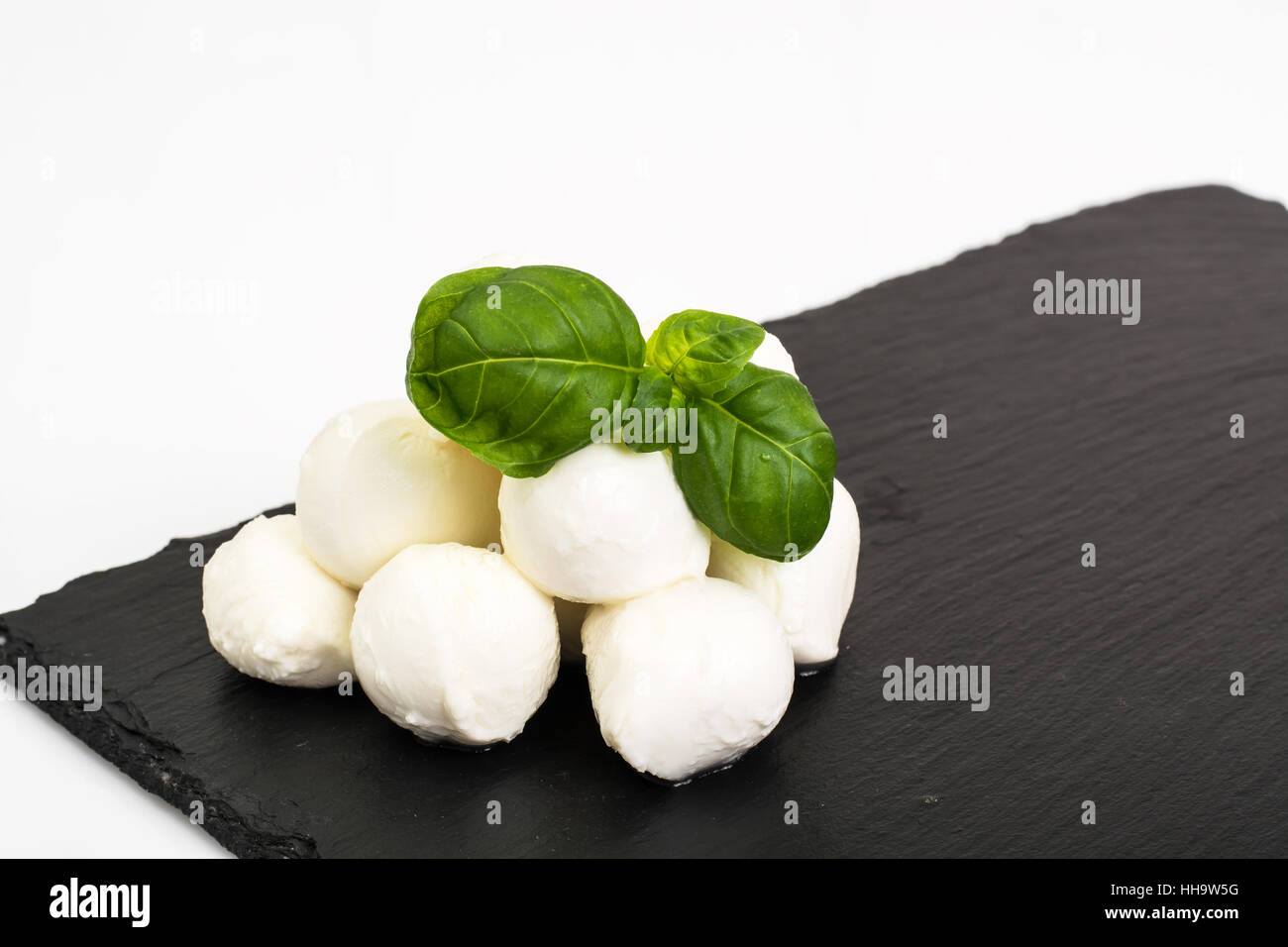 Mini mozzarella balls Stock Photo - Alamy
