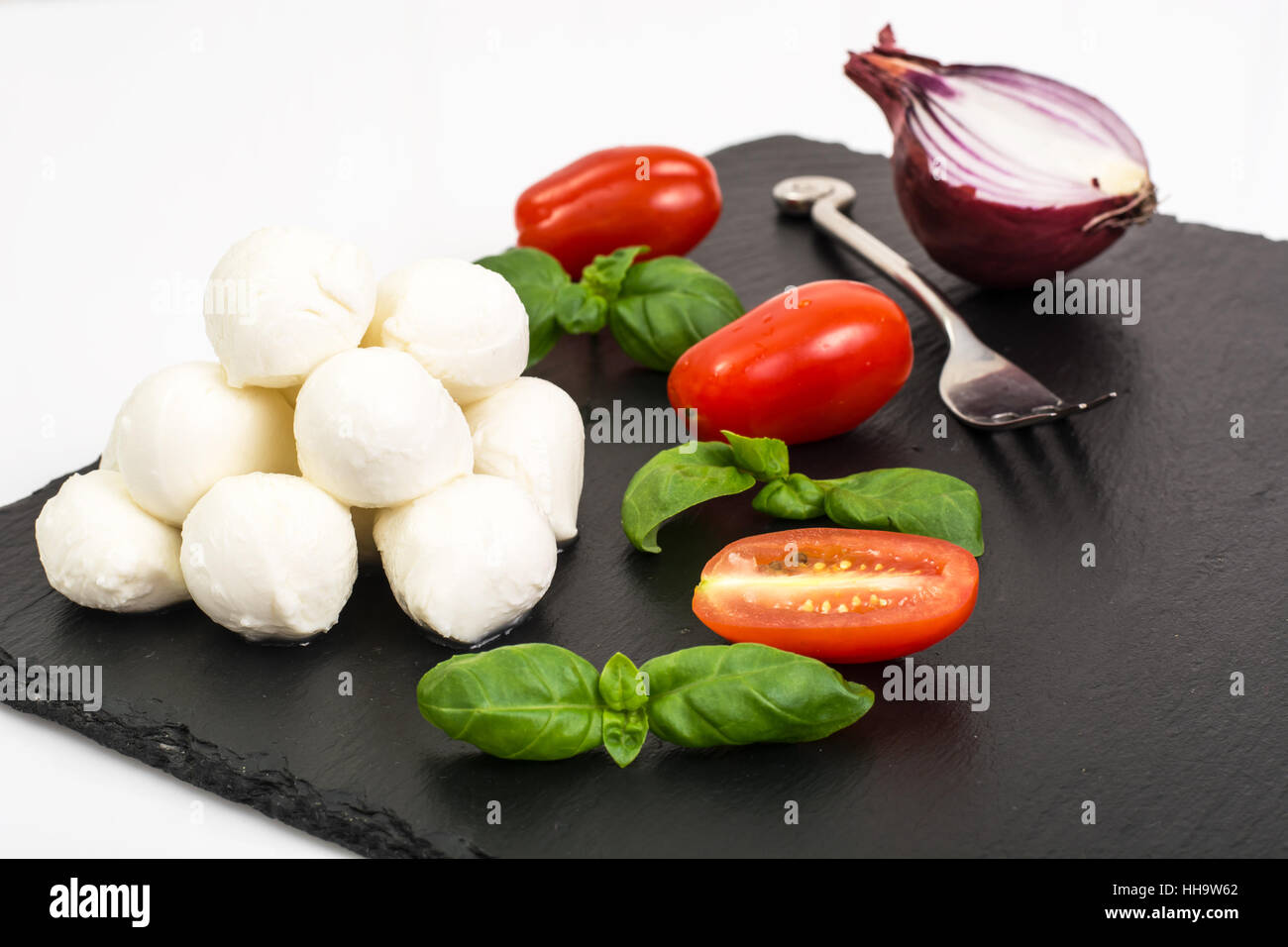 Mini mozzarella balls Stock Photo - Alamy