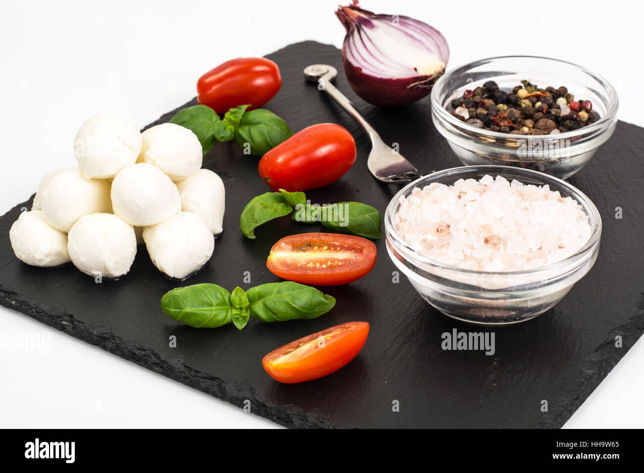 Mini mozzarella balls Stock Photo - Alamy