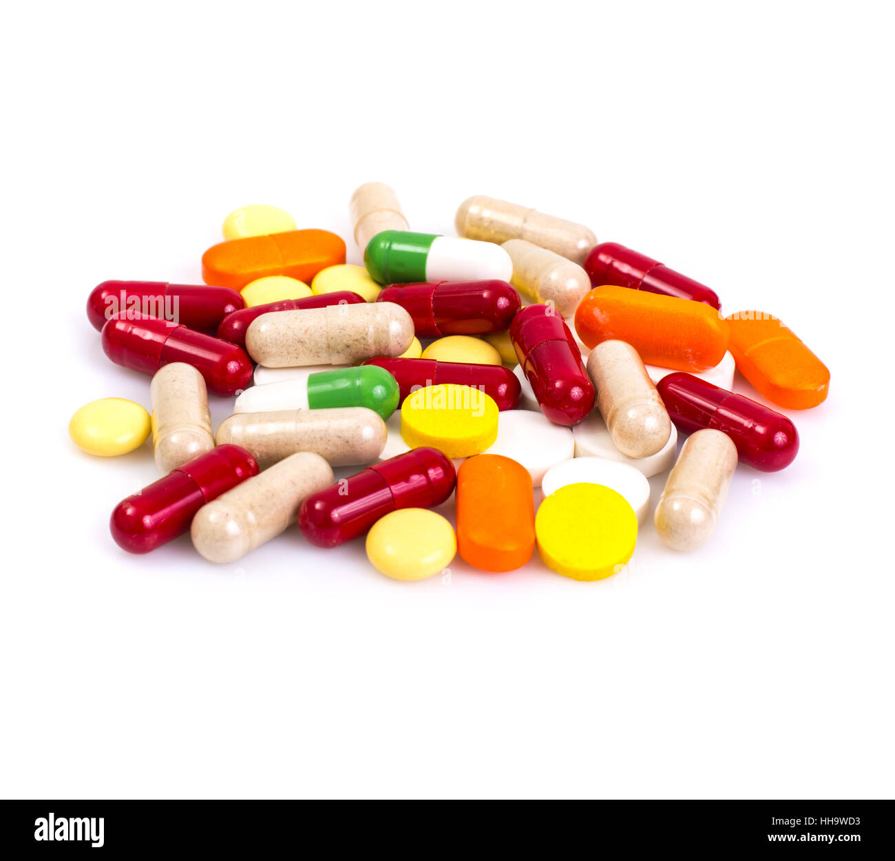 Pharmaceutical colorful pill, capsules, multivitamins, supplemen Stock ...