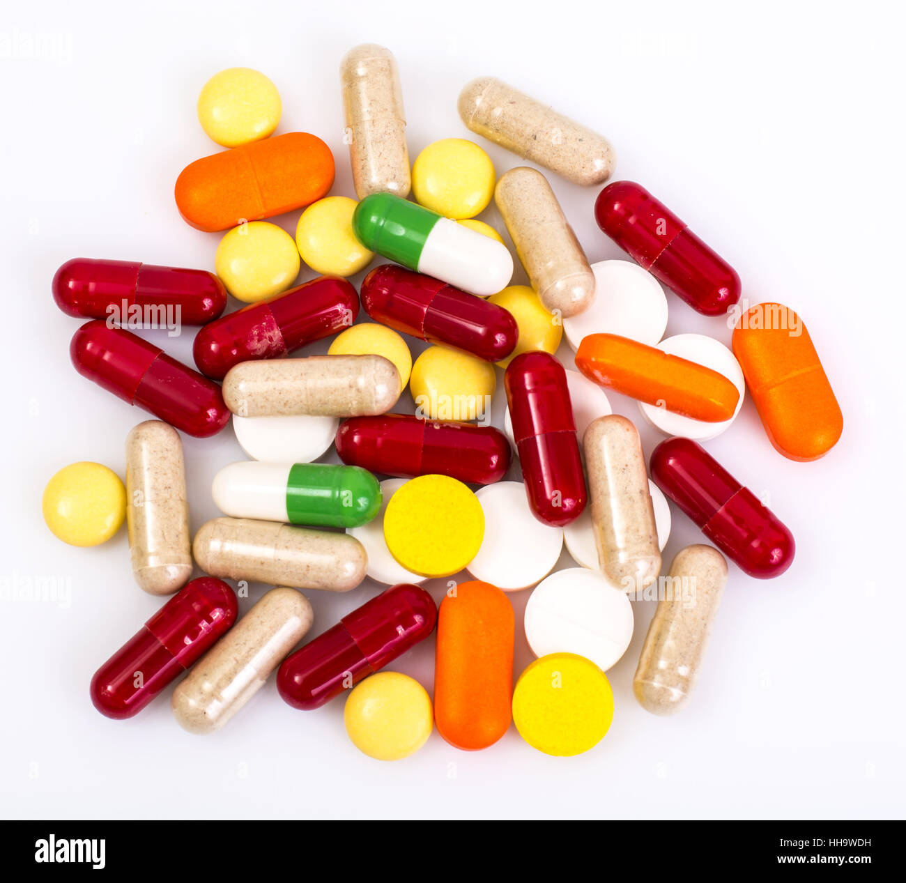 Pharmaceutical colorful pill, capsules, multivitamins, supplemen Stock ...