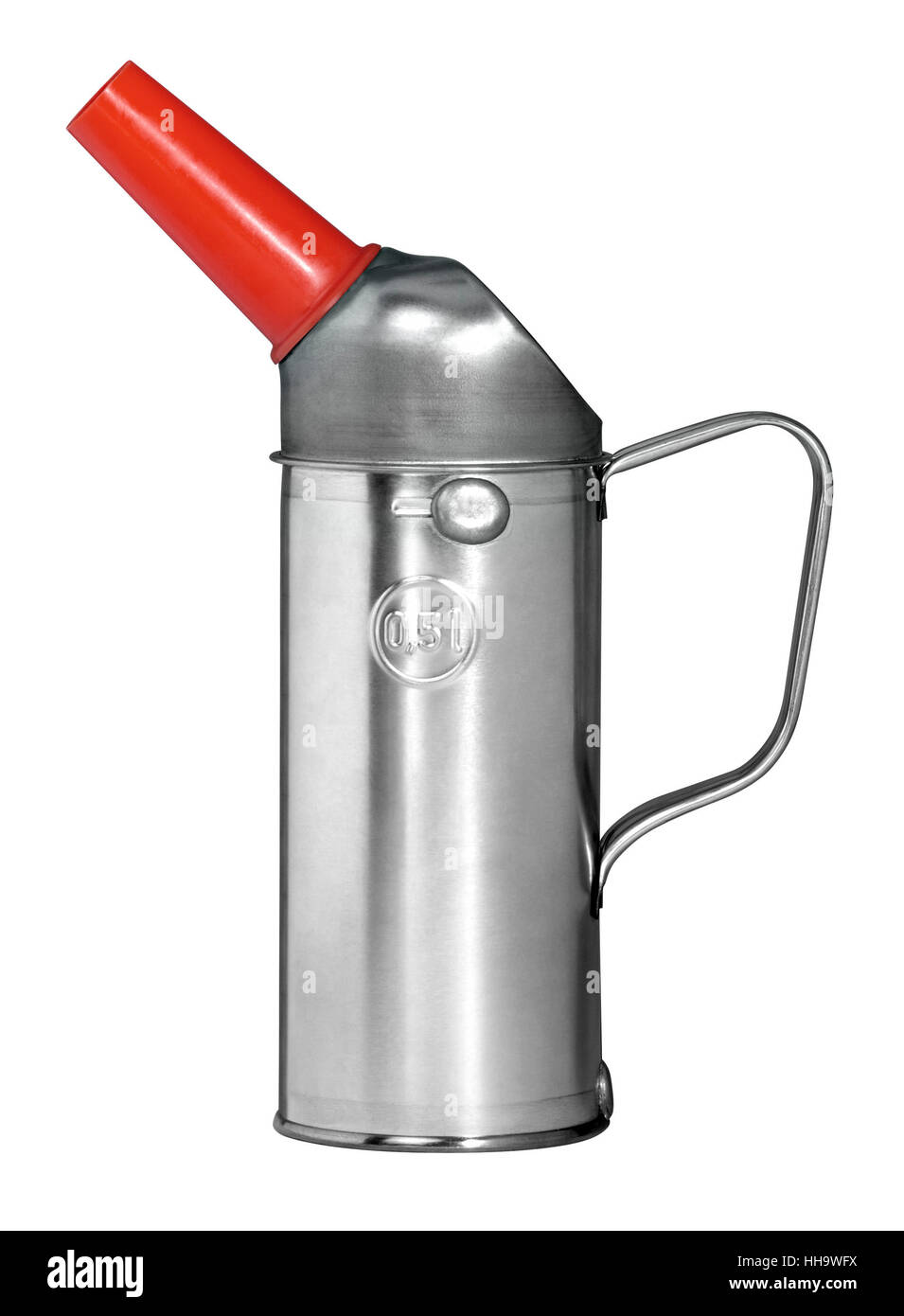 Oil can in white background Stock Photo - Alamy