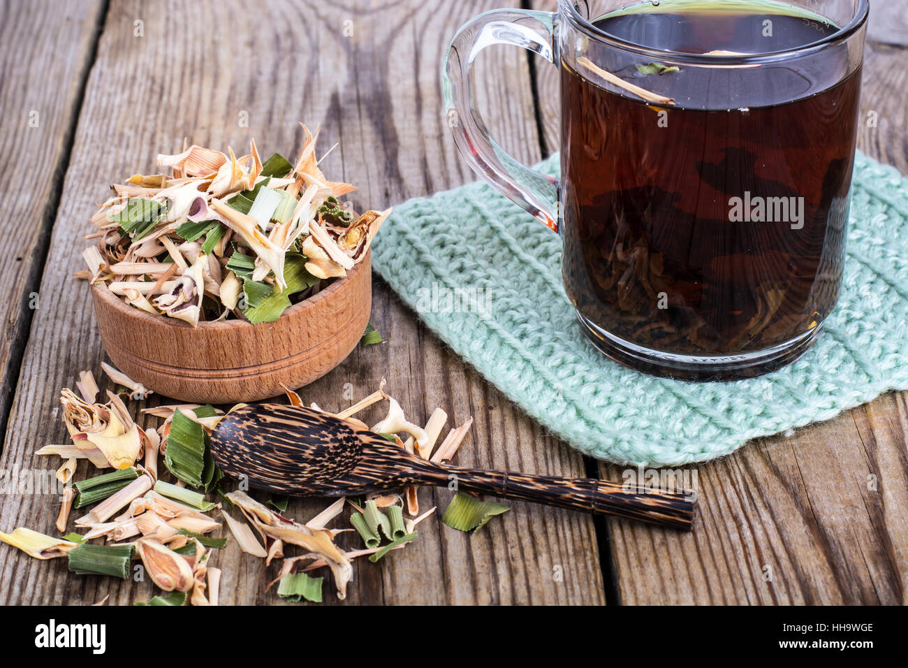 Pandan tea with lemongrass Stock Photo - Alamy