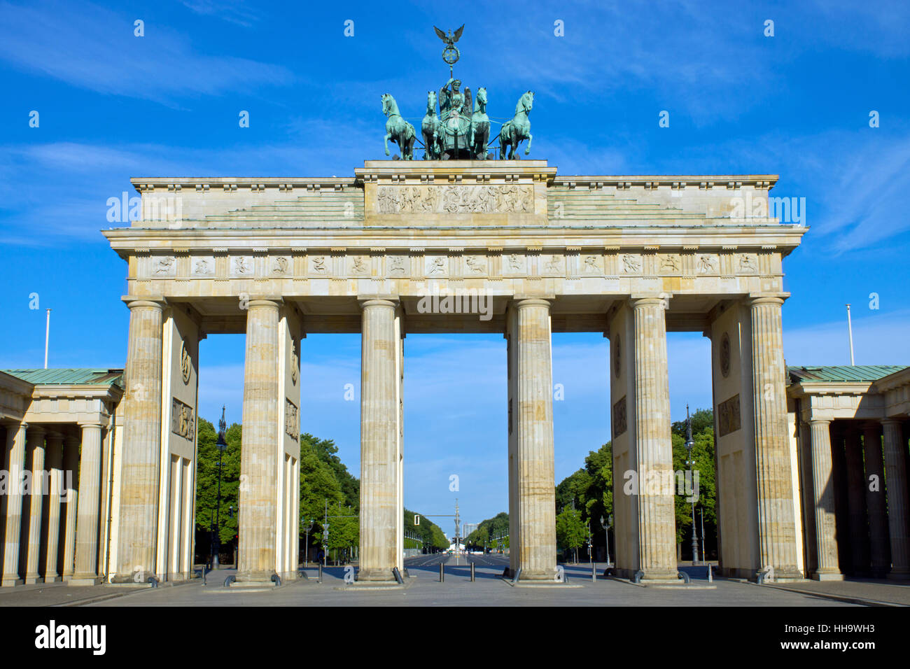 the famous brandenburg gate in berlin Stock Photo - Alamy