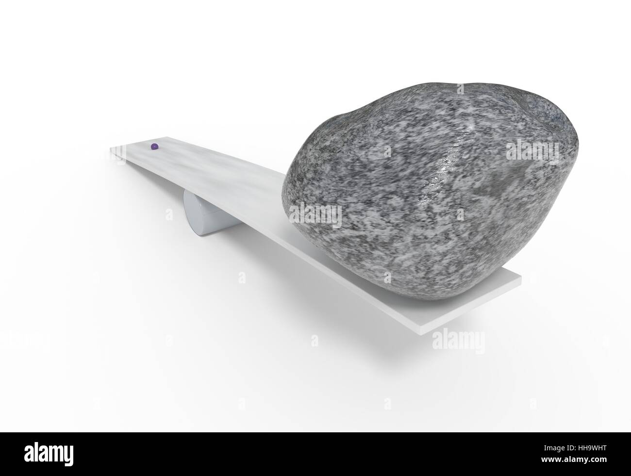 Wrong balancing small heavy and big stones 3d illustration Stock Photo ...