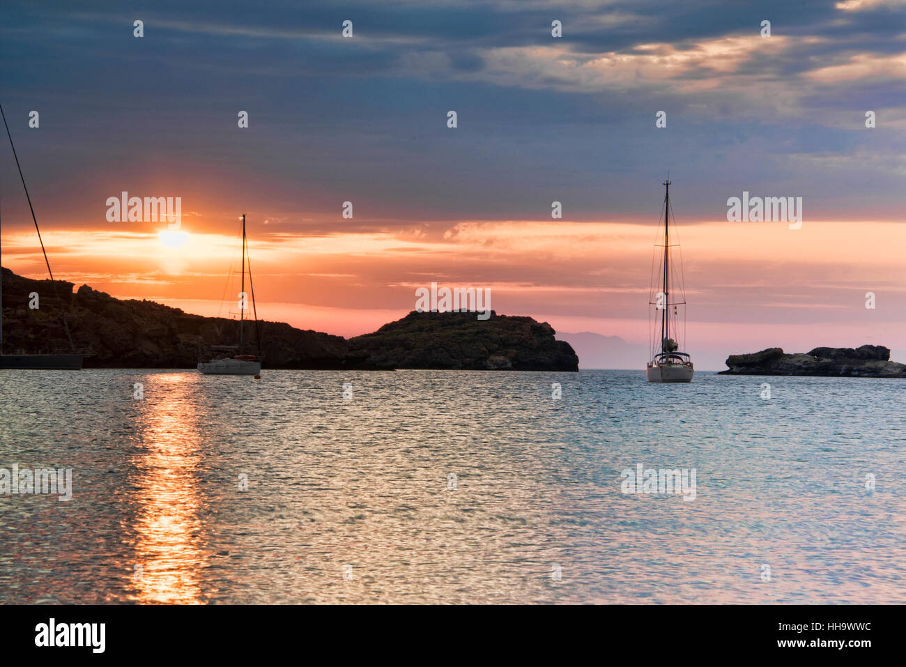 Lindos sunrise hi-res stock photography and images - Alamy