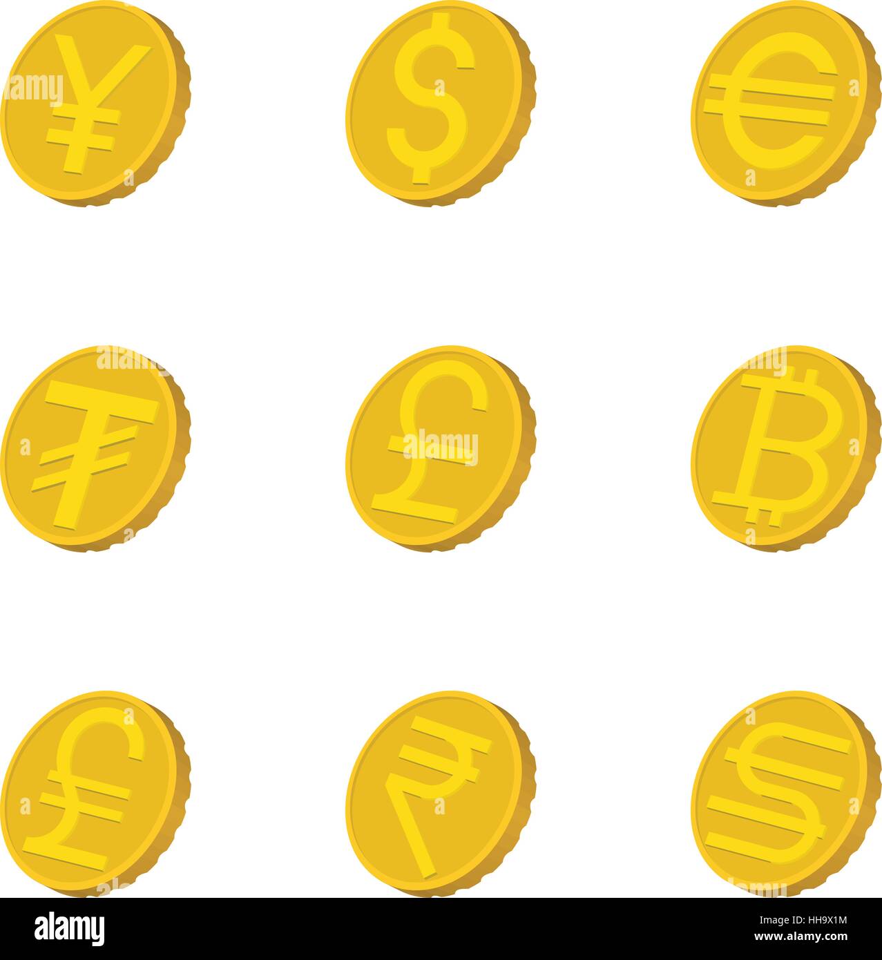 Currency Icons Set Cartoon Style Stock Vector Image And Art Alamy