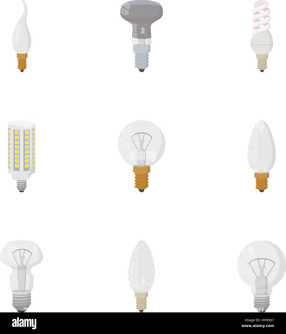 Set lamps hand drawn Stock Vector Images - Alamy