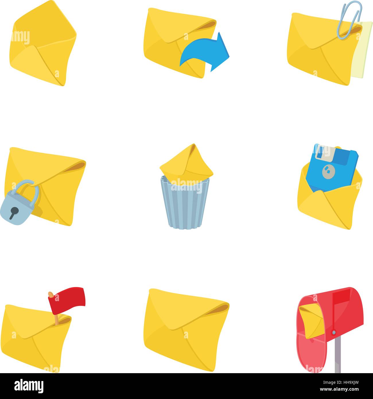 Communication via internet icons set Stock Vector Image & Art - Alamy