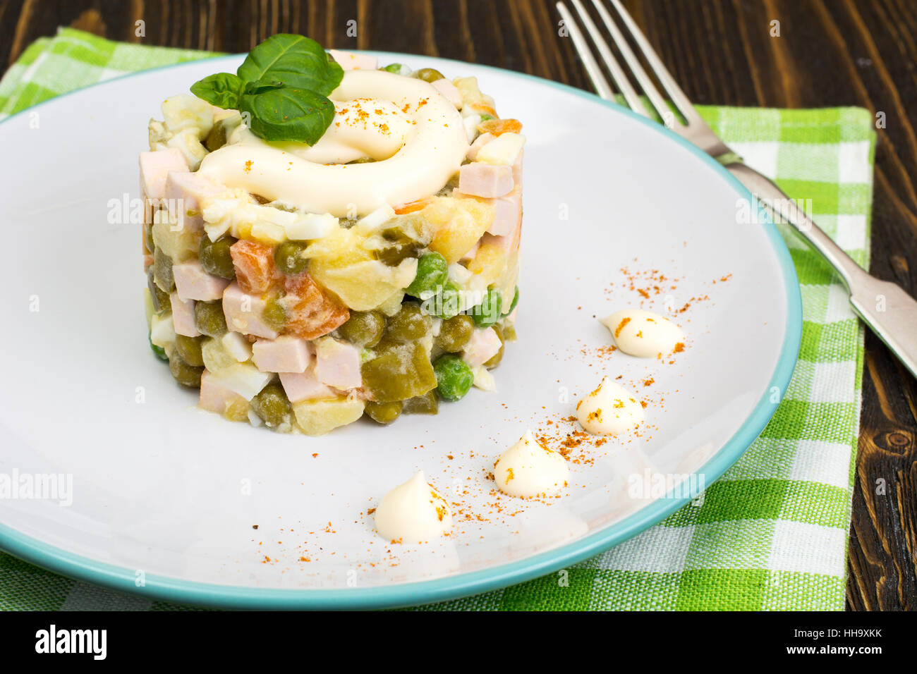 Potato salad boiled potatoes vegetables hi-res stock photography and ...