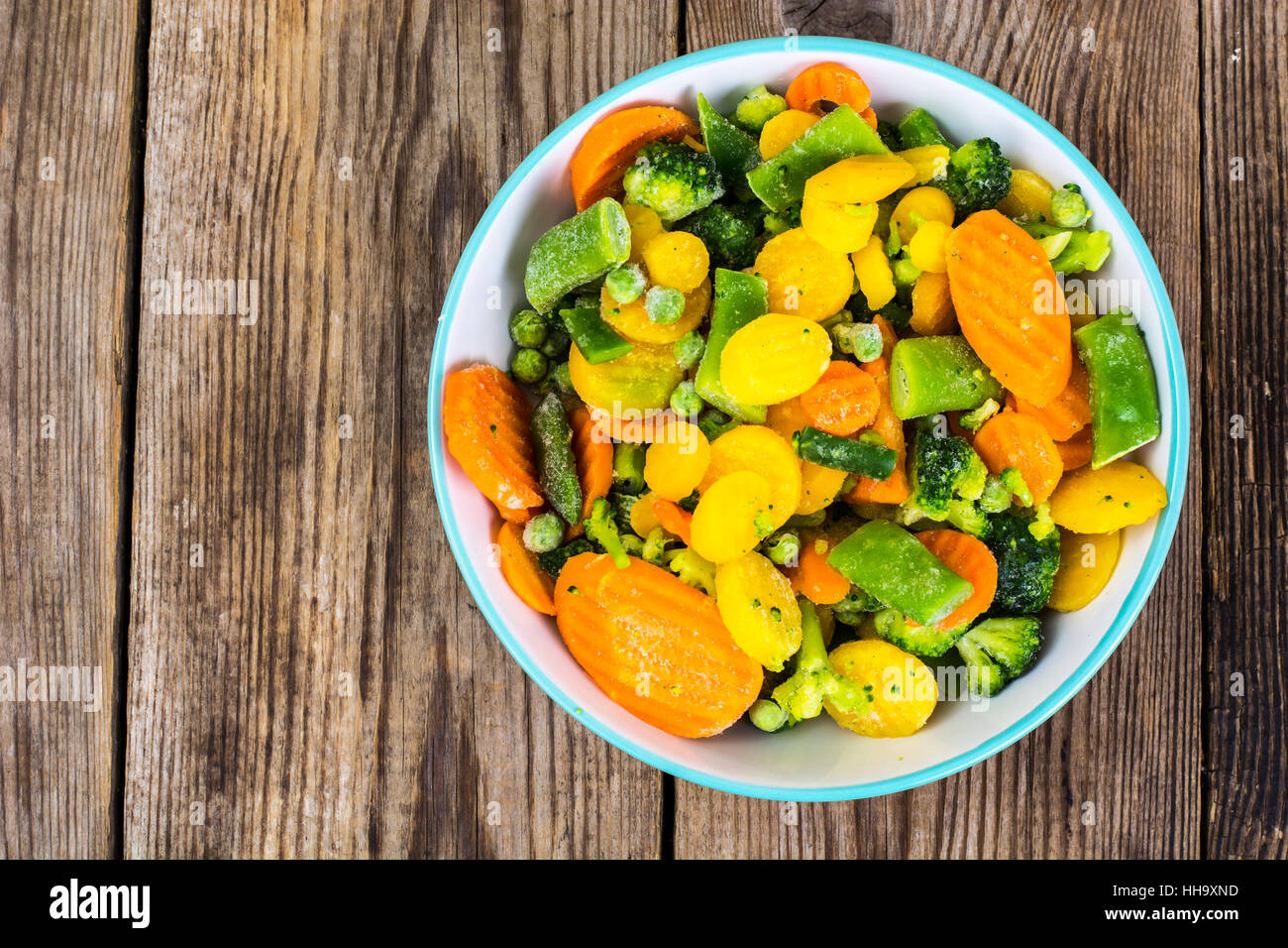 Mix of deep-frozen vegetables Stock Photo - Alamy