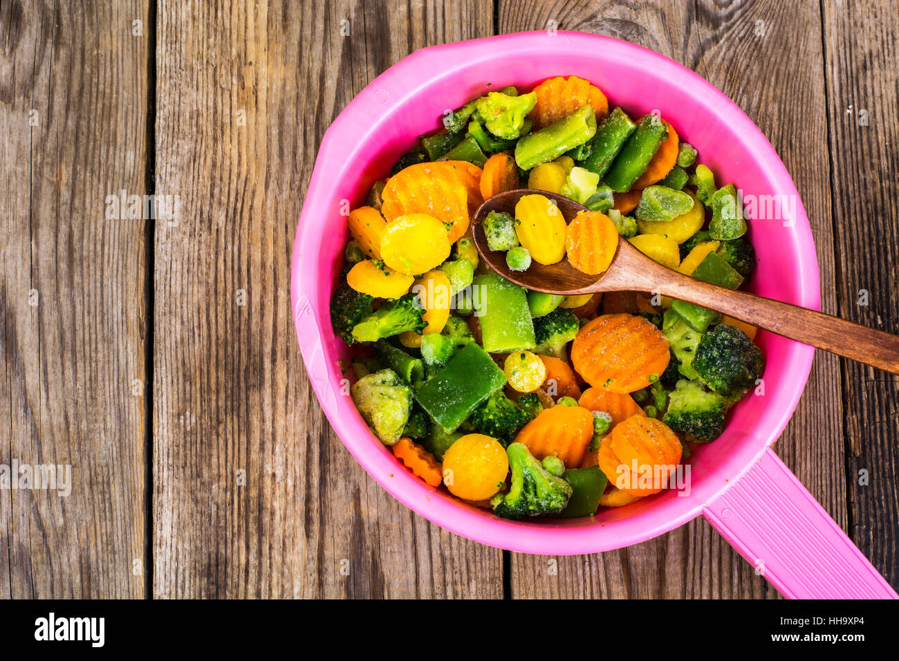 Mix of deep-frozen vegetables Stock Photo - Alamy