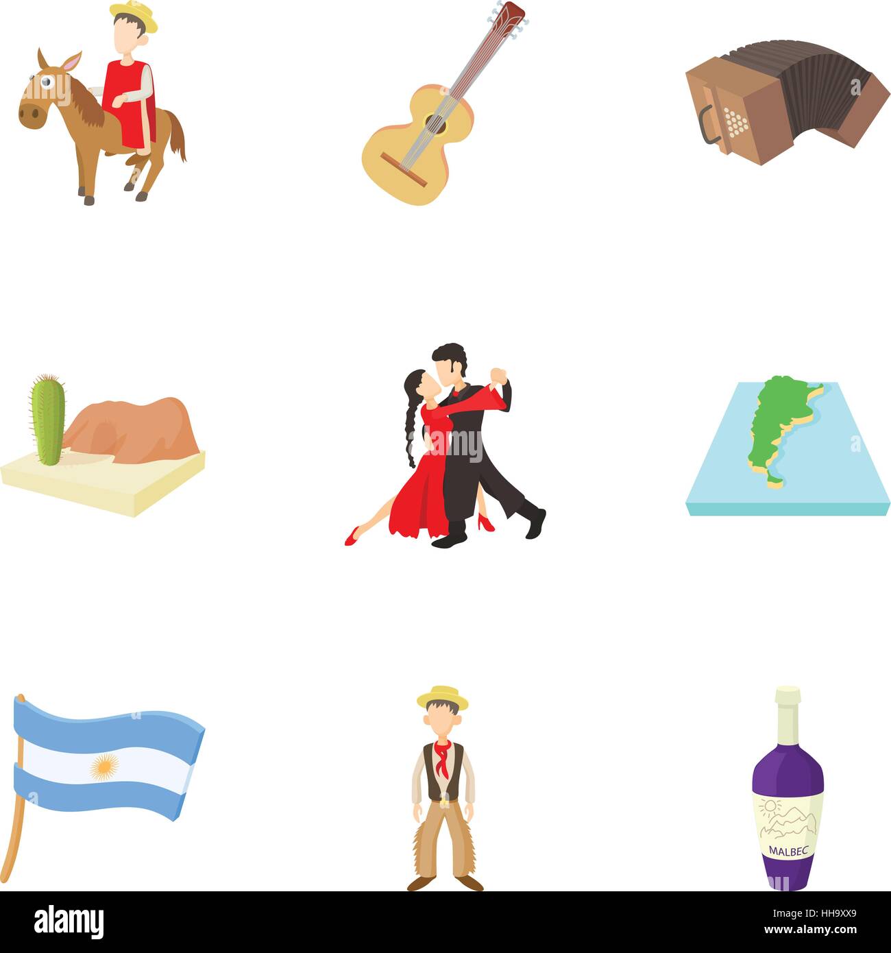 Argentina cowboy Stock Vector Images - Alamy