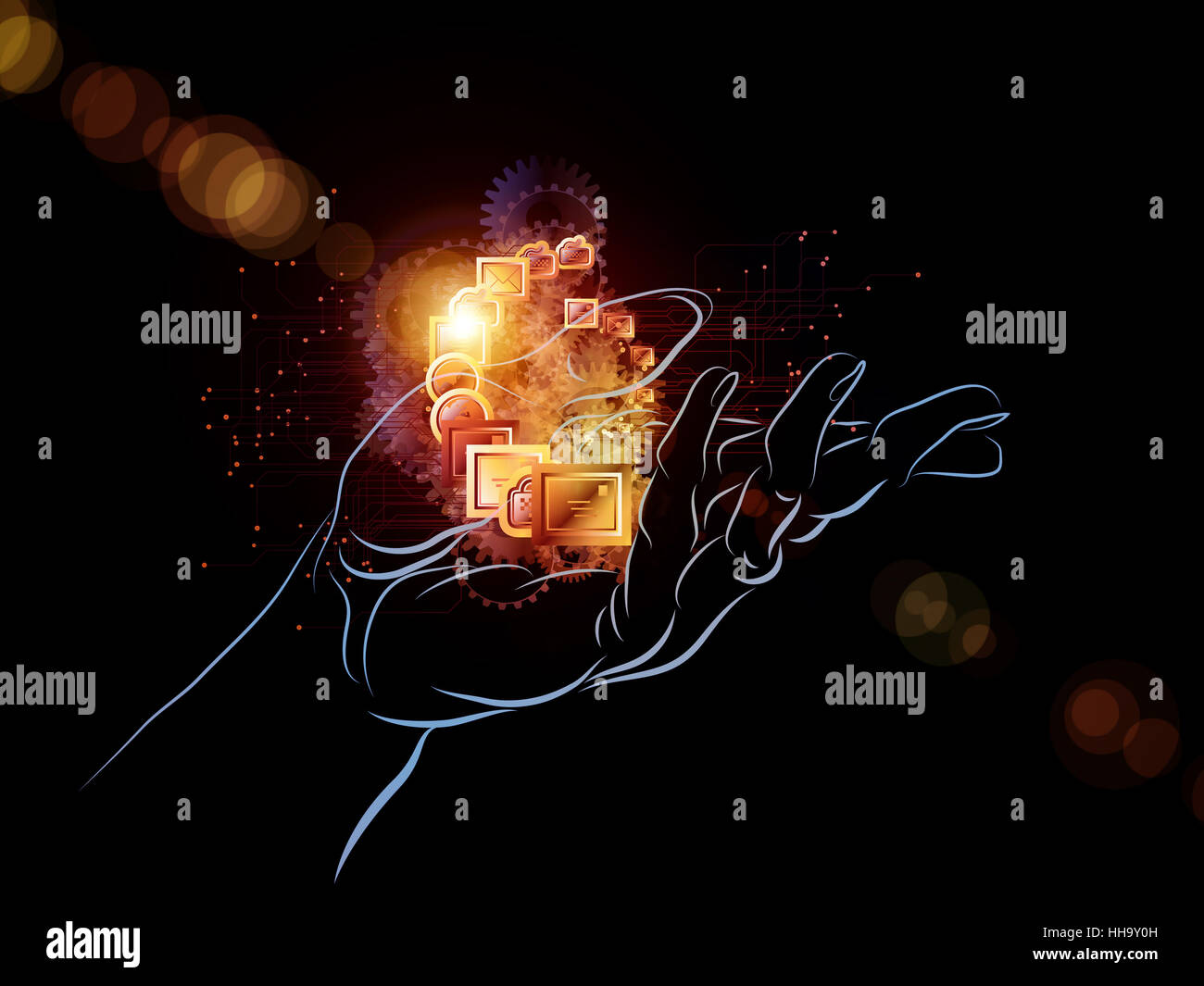 Signal fire artwork hi-res stock photography and images - Alamy