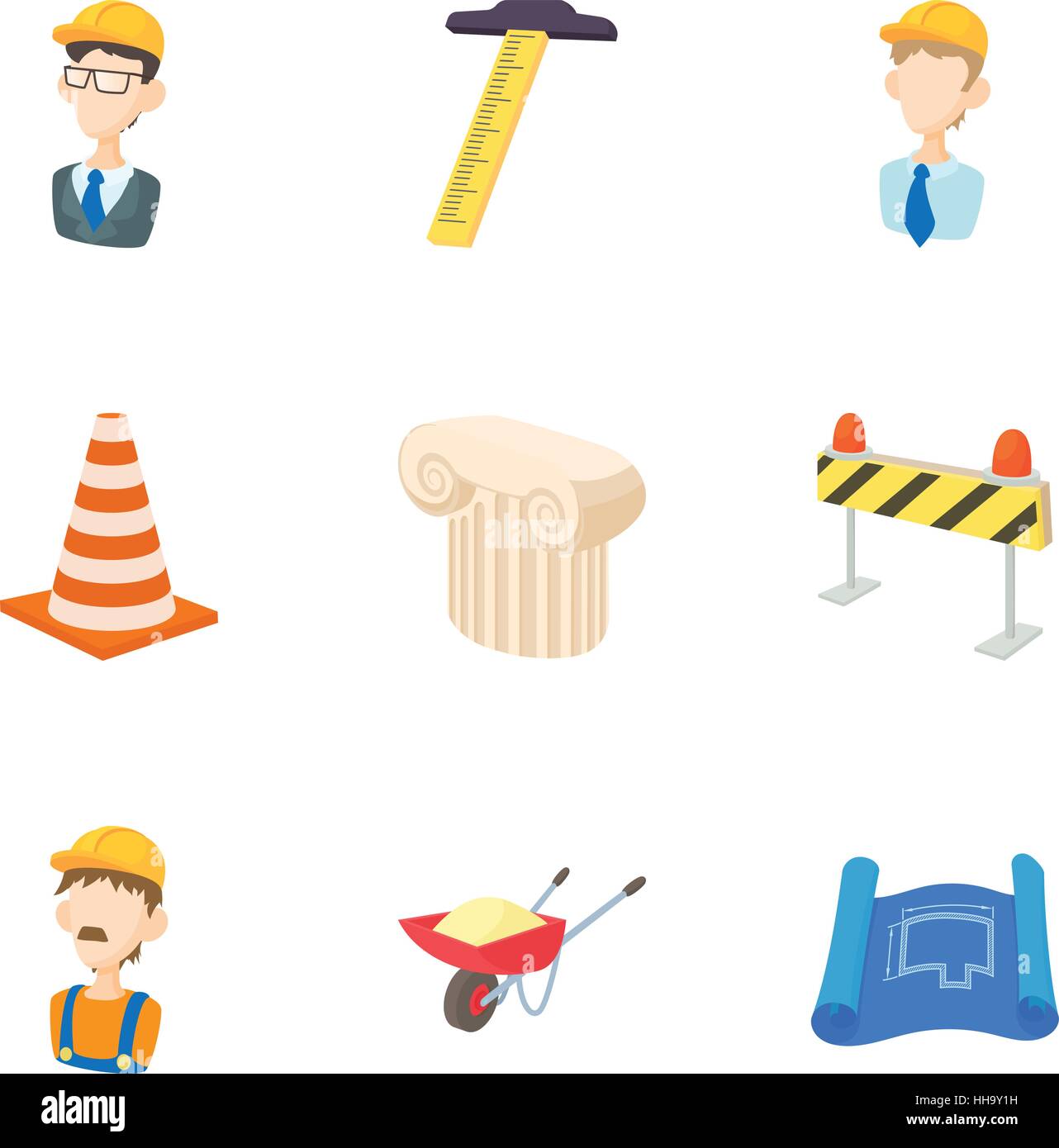 Cartoon Construction Tools High Resolution Stock Photography and Images ...