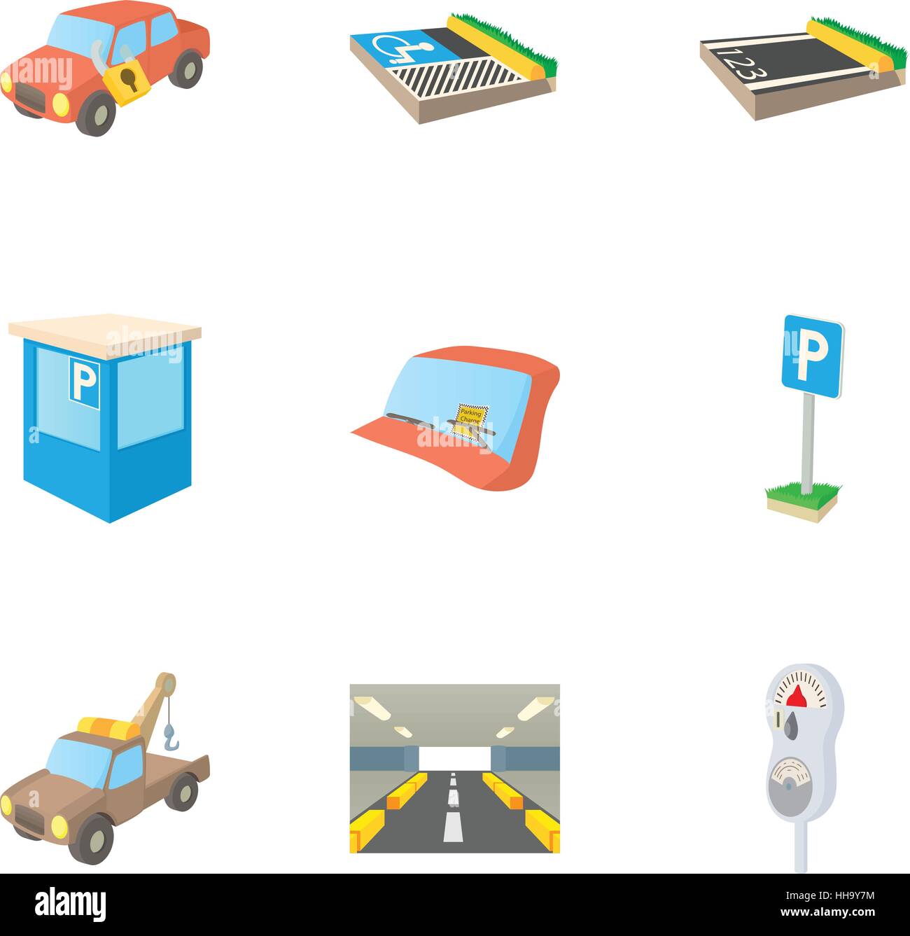Underground parking cartoon hi-res stock photography and images - Alamy