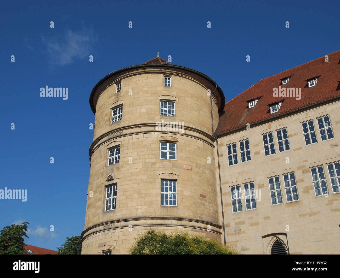 germany, german federal republic, stuttgart, castle, old, chateau ...