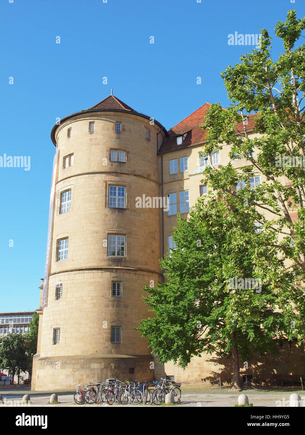 germany, german federal republic, stuttgart, castle, old, chateau ...