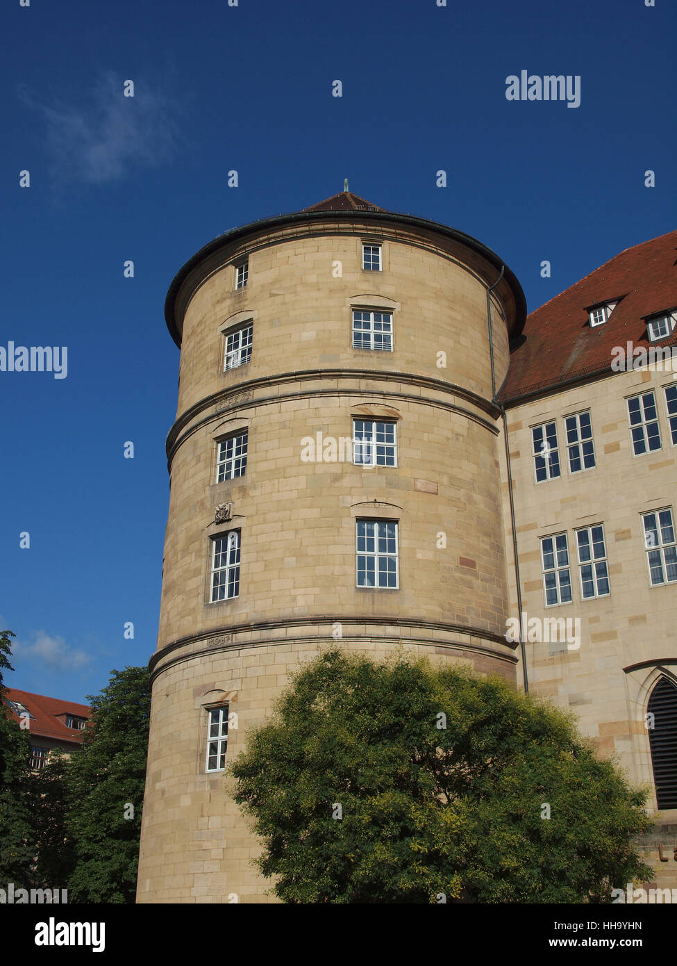 germany, german federal republic, stuttgart, castle, old, chateau ...