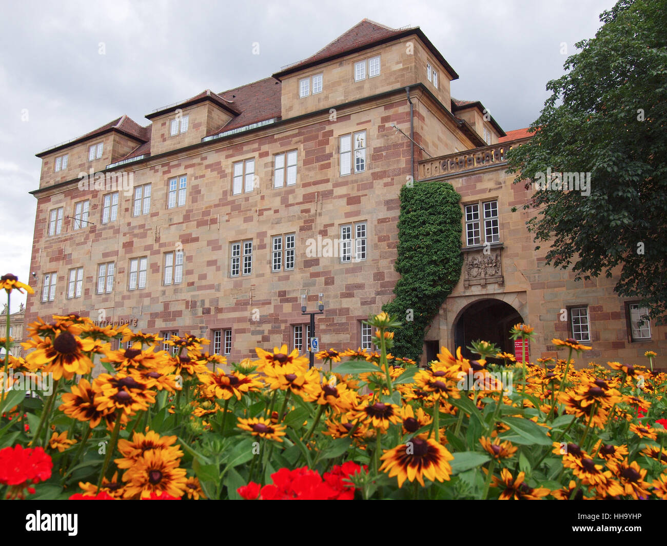 germany, german federal republic, stuttgart, castle, old, chateau ...