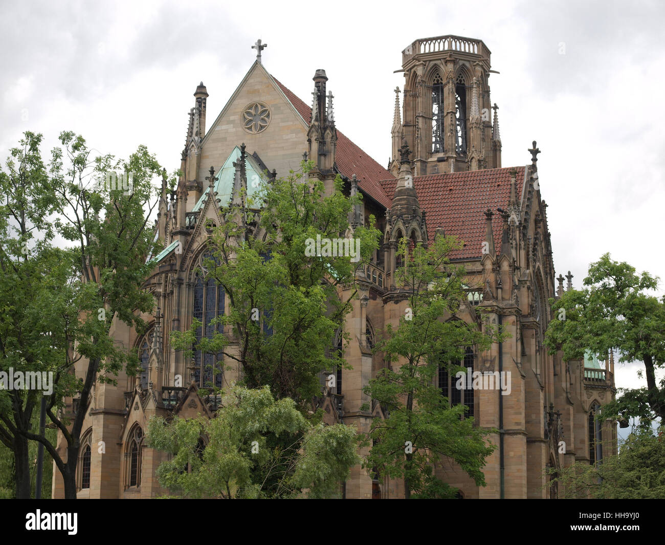 church, germany, german federal republic, stuttgart, gothic, religion ...