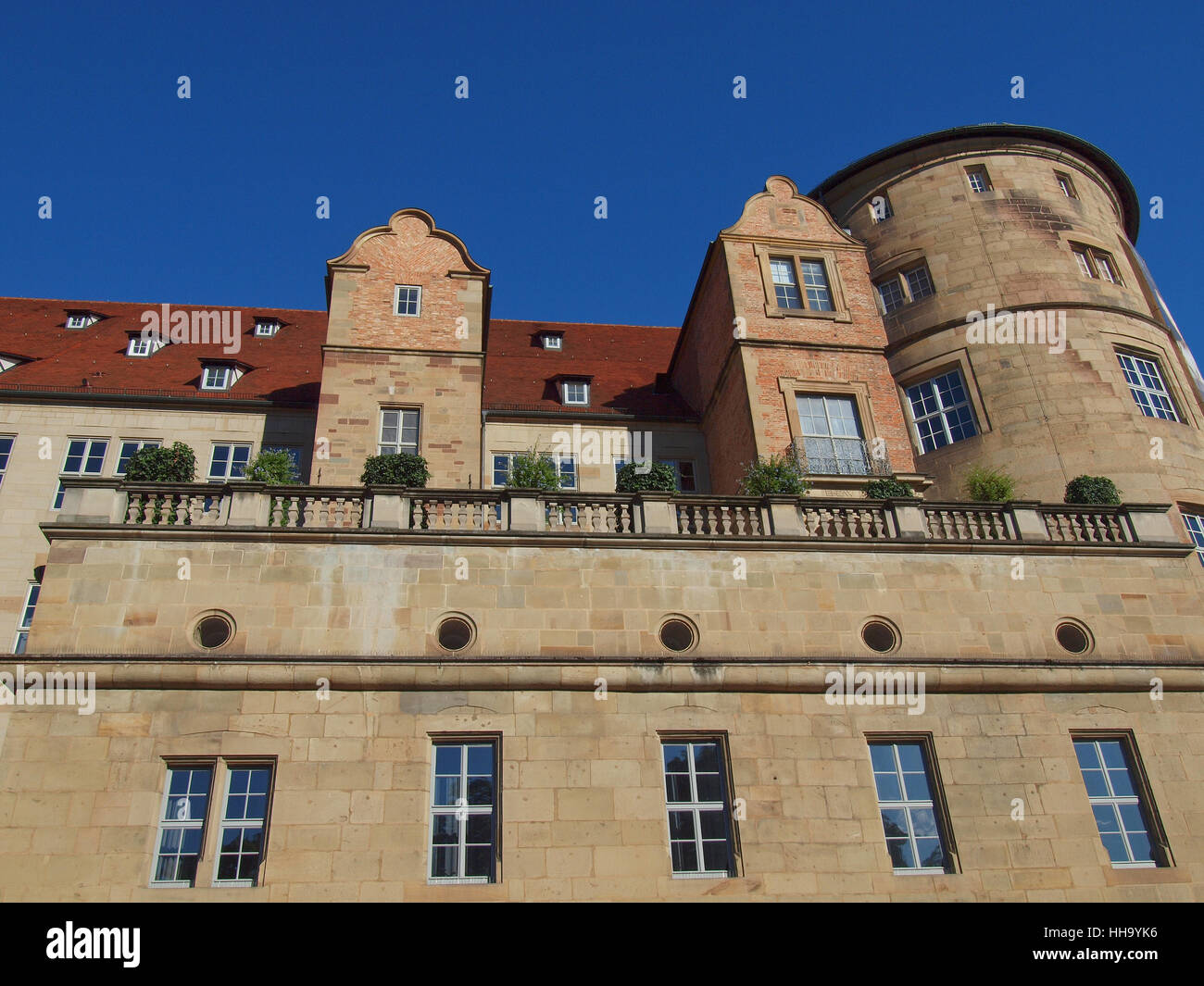 germany, german federal republic, stuttgart, castle, old, chateau ...