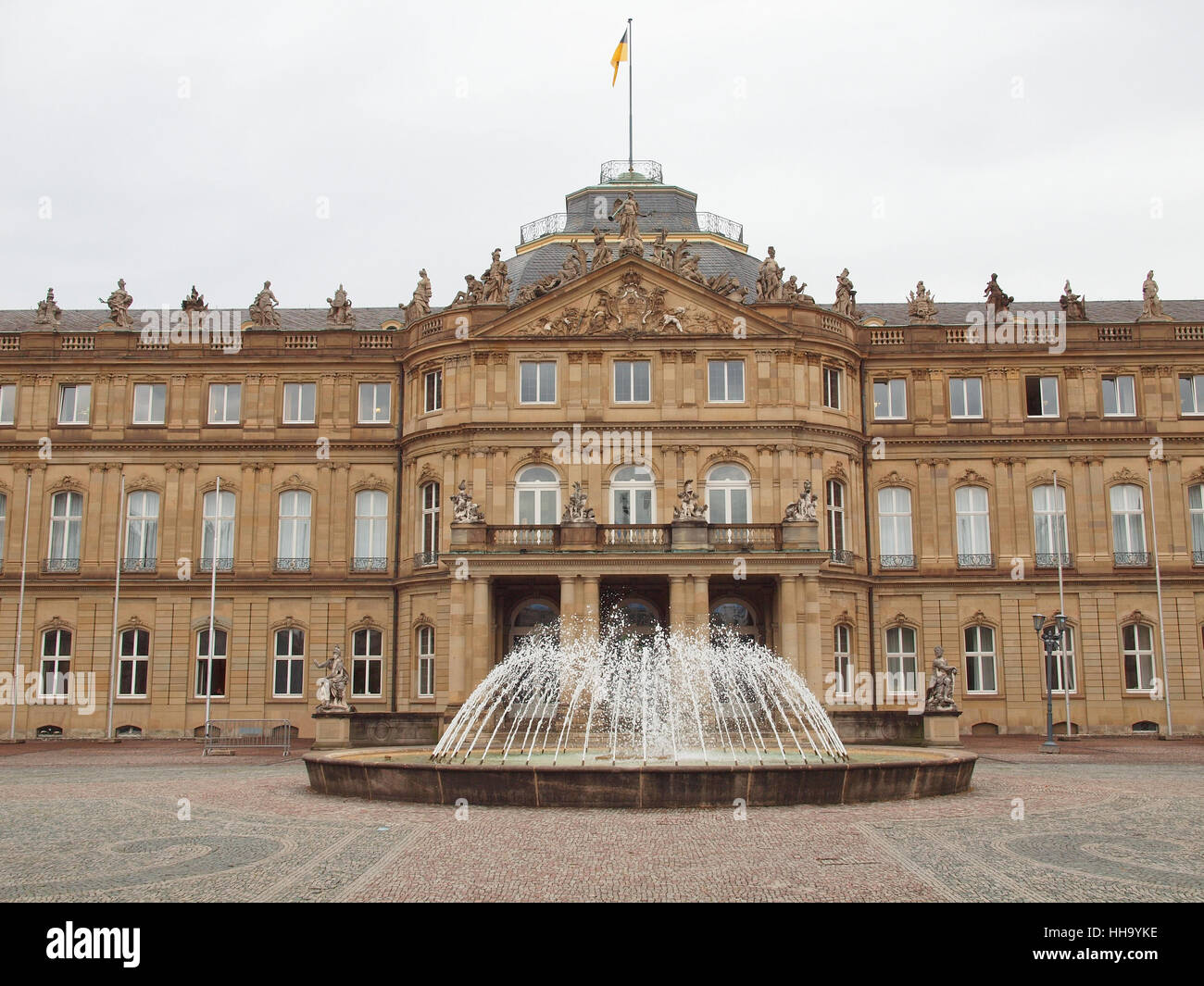 new, germany, german federal republic, stuttgart, castle, chateau ...
