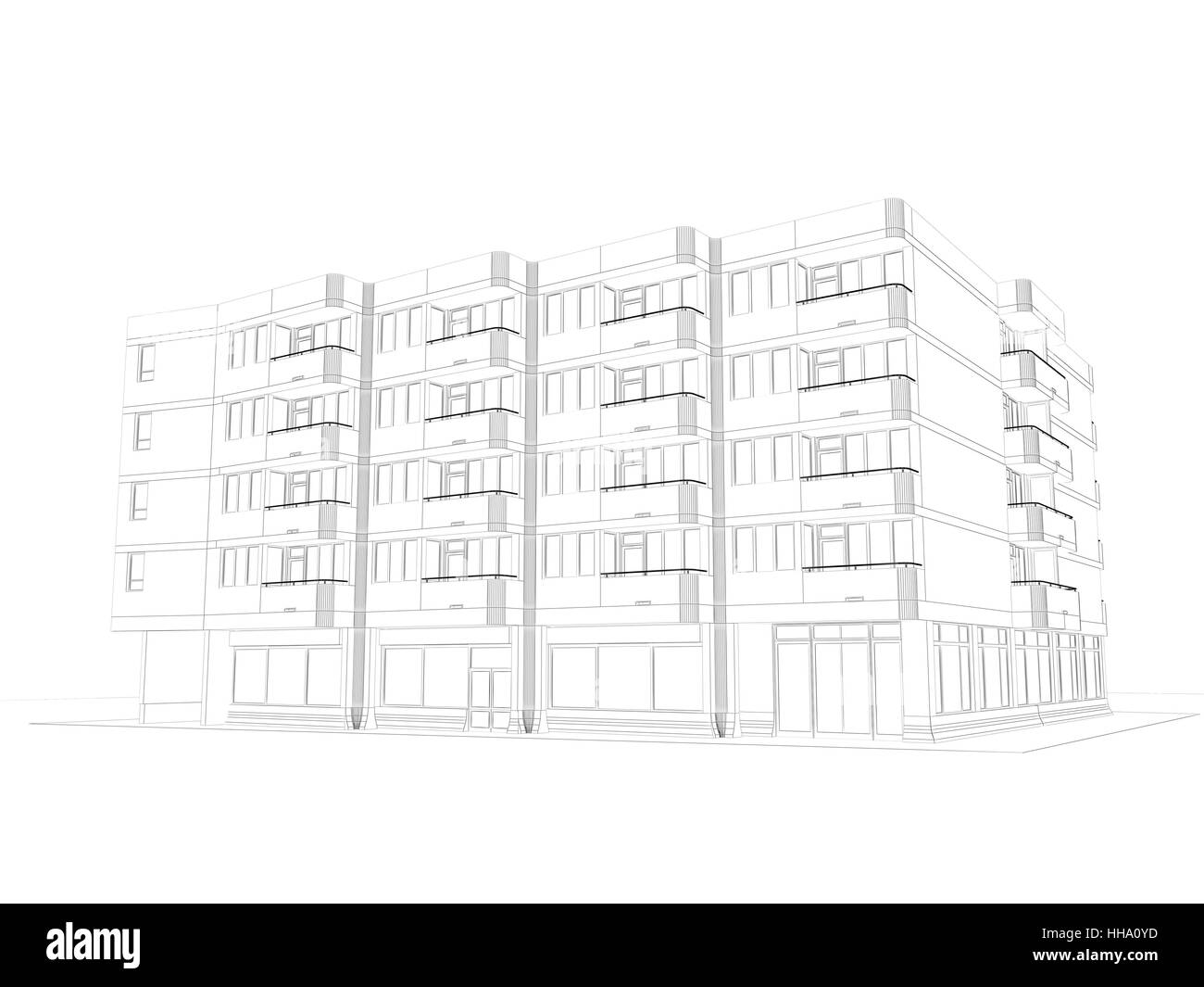 house, building, model, design, project, concept, plan, draft, style of ...