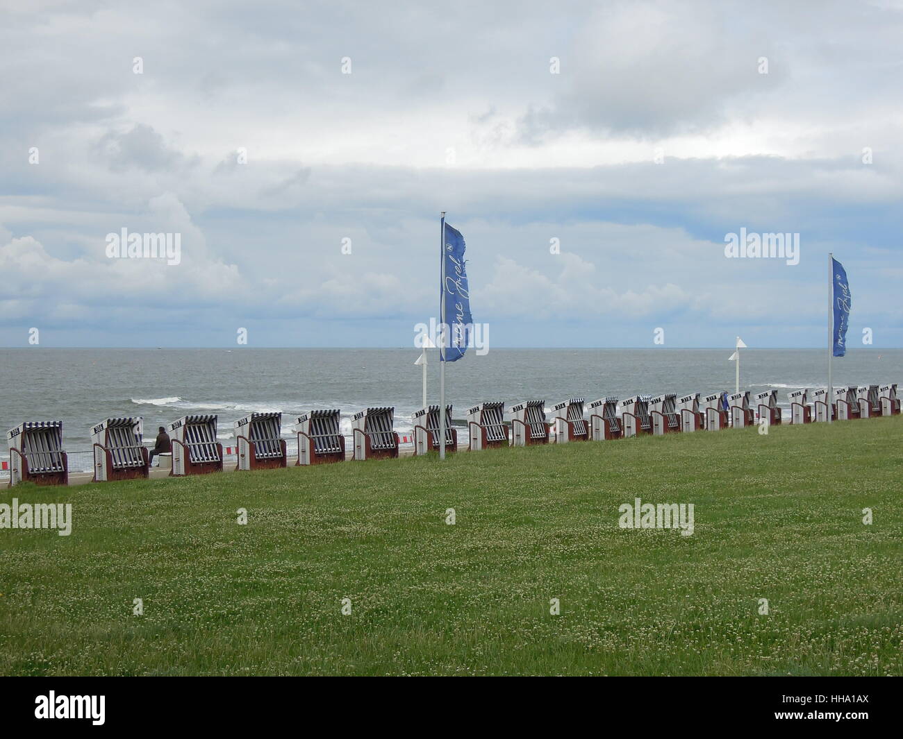 on the beach of norderney Stock Photo - Alamy