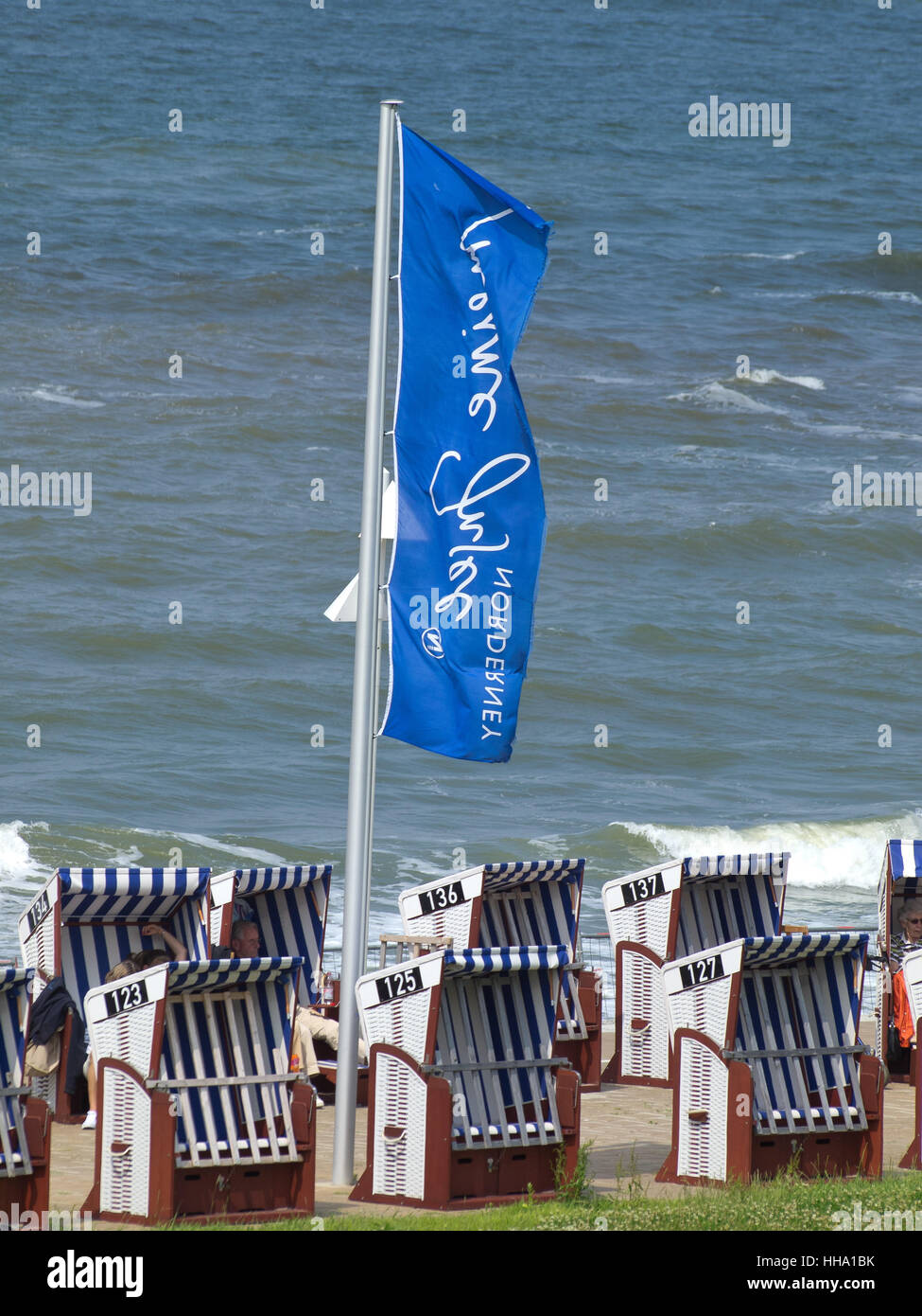 on the beach of norderney Stock Photo - Alamy