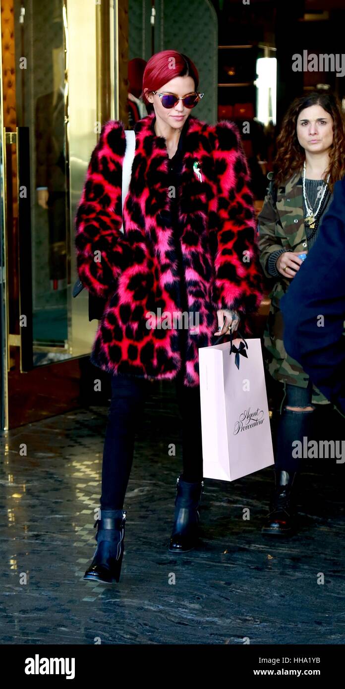 Ruby Rose shops at Gucci Featuring: Ruby Rose Where: Beverly Hills ...