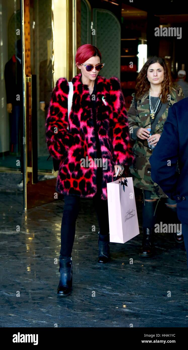 Ruby Rose shops at Gucci Featuring: Ruby Rose Where: Beverly Hills ...