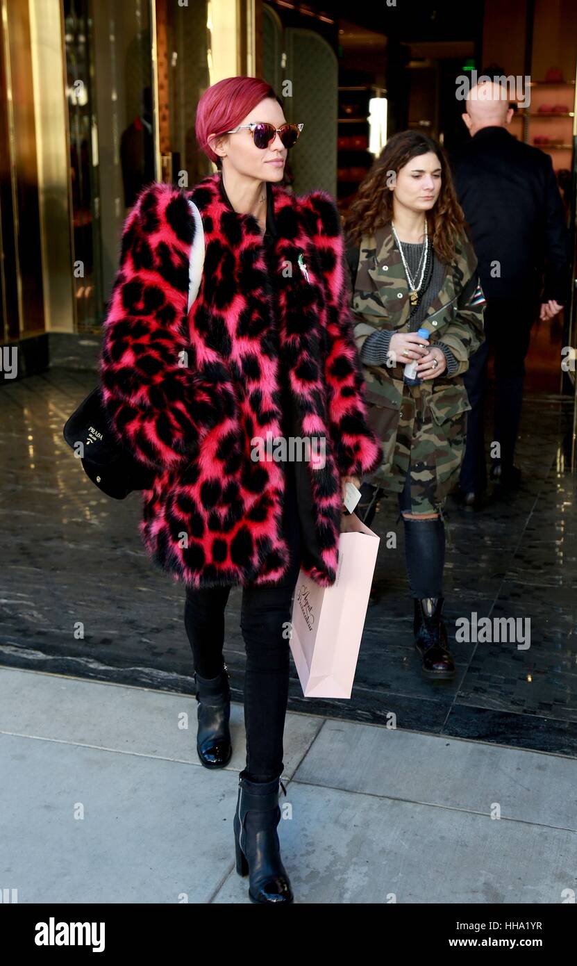 Ruby Rose shops at Gucci Featuring: Ruby Rose Where: Beverly Hills ...