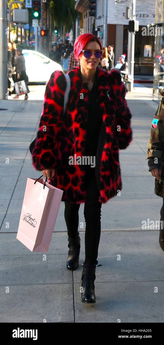 Ruby Rose shops at Gucci Featuring: Ruby Rose Where: Beverly Hills ...