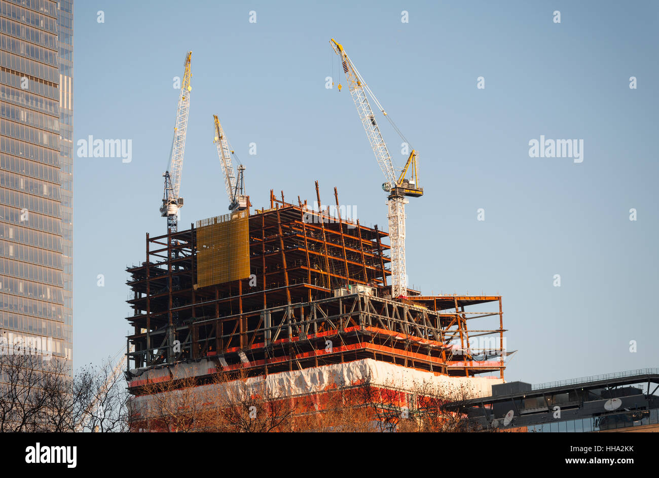 Construction on the Hudson Yards project in New York on Sunday, January ...