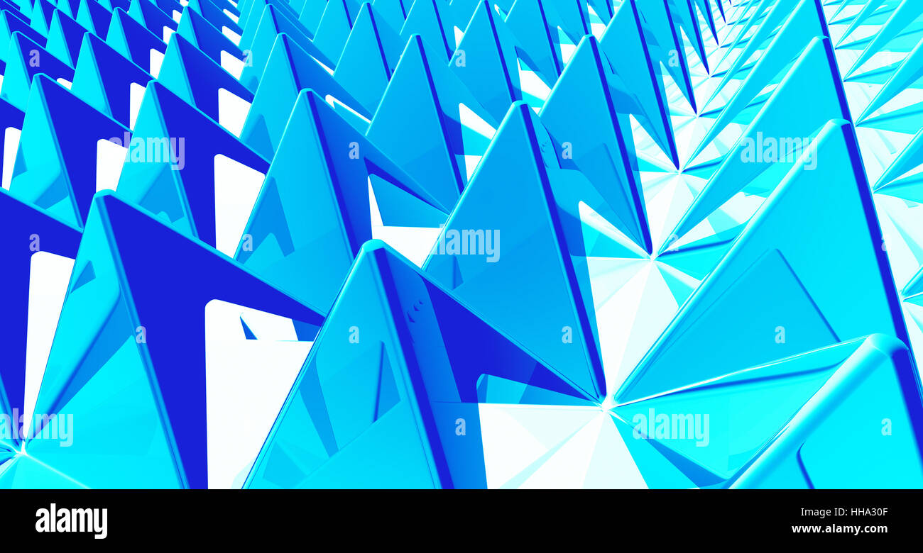 pyramids background matrix blue cyan 6 Stock Photo - Alamy