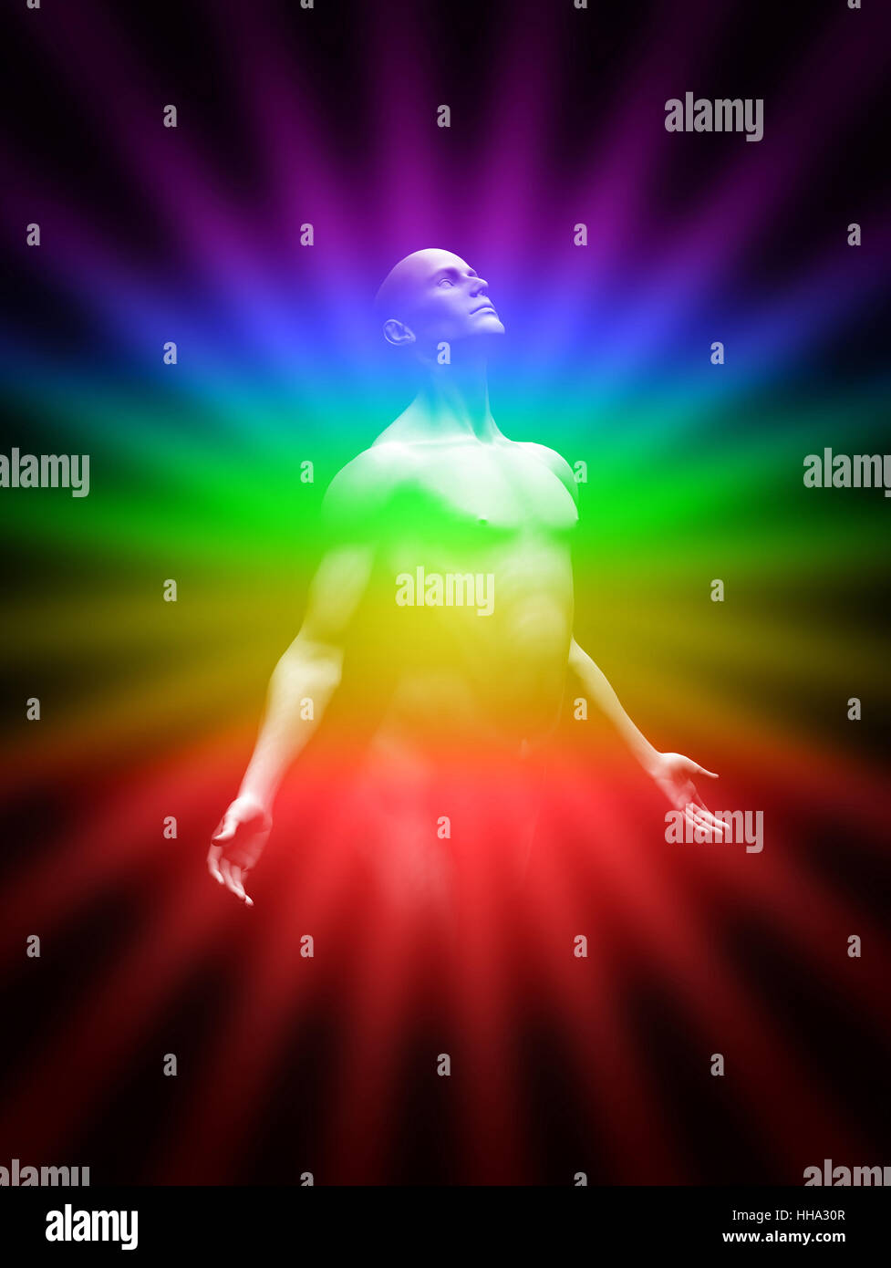 transformation into the light 2 Stock Photo - Alamy