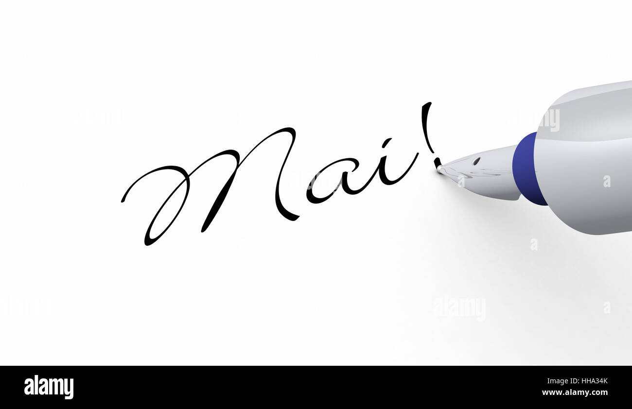 Mai font hi-res stock photography and images - Alamy